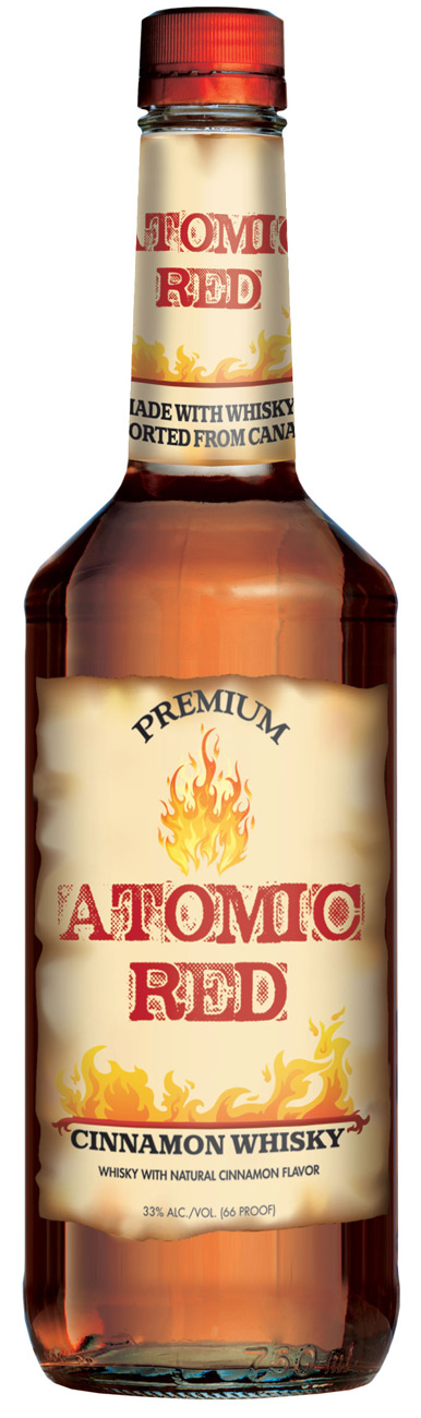 Atomic Red Cinnamon Flavored Whisky 750ml - The Whiskey Library
