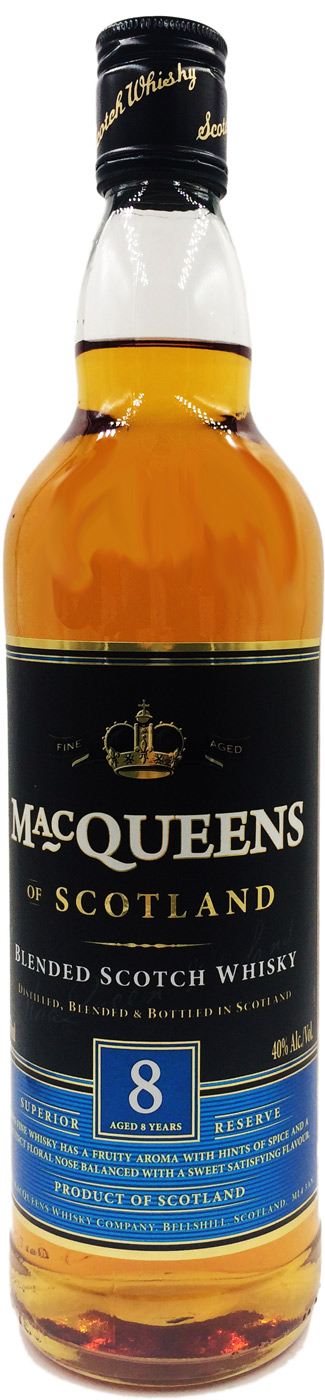 MacQueens 8 Year Old Blended Scotch Whisky 750ml - The Whiskey Library